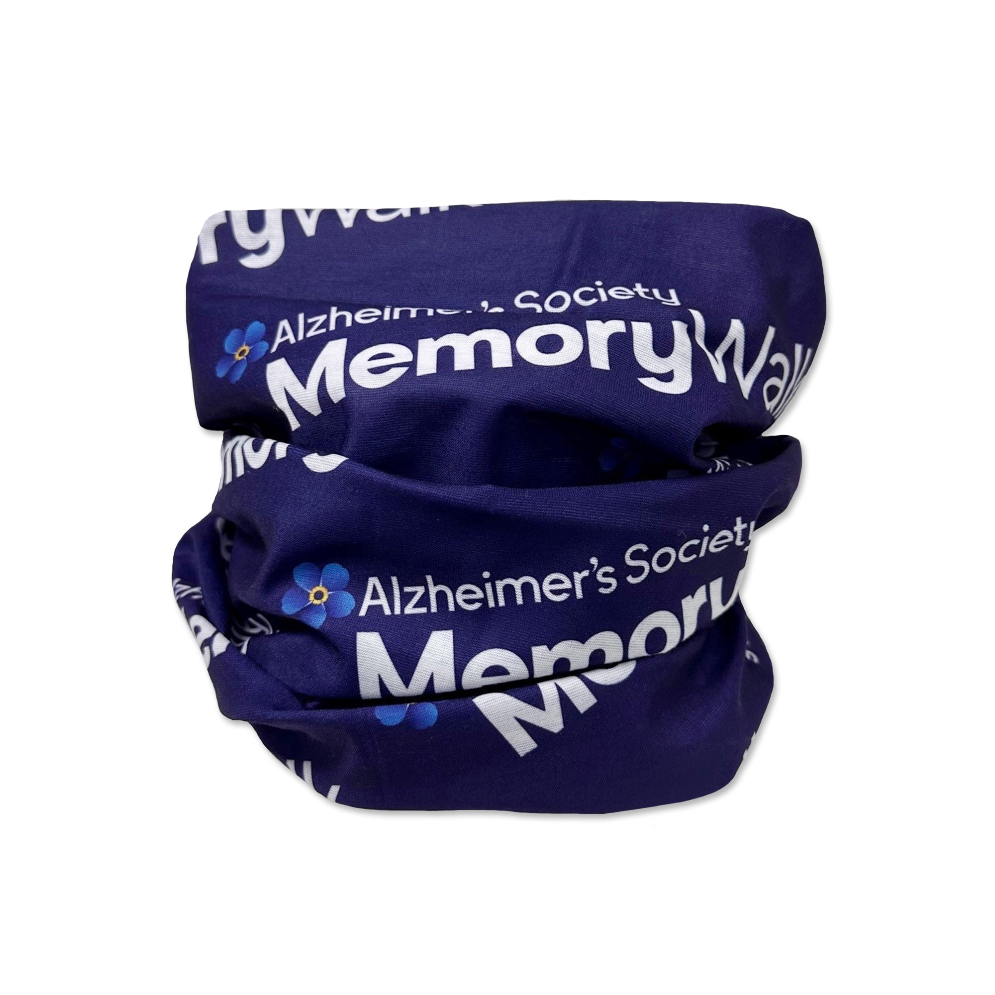 Memory Walk tube scarf - blue - Alzheimer's Society