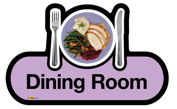 Dining Room Sign - VAT Free - Alzheimer's Society