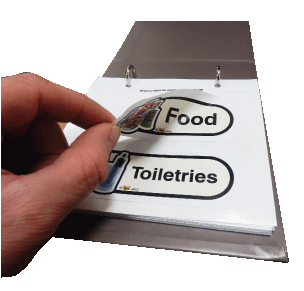 Reusable Signage Sticker Book - Alzheimer's Society